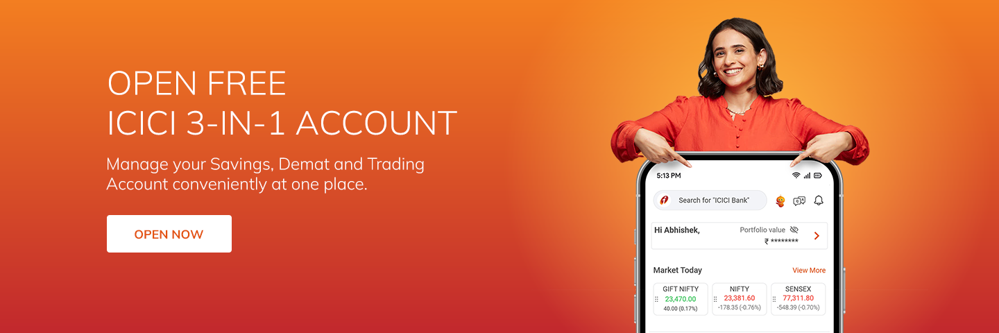 Open Demat Account: Demat Account Opening Online in India | ICICI Direct