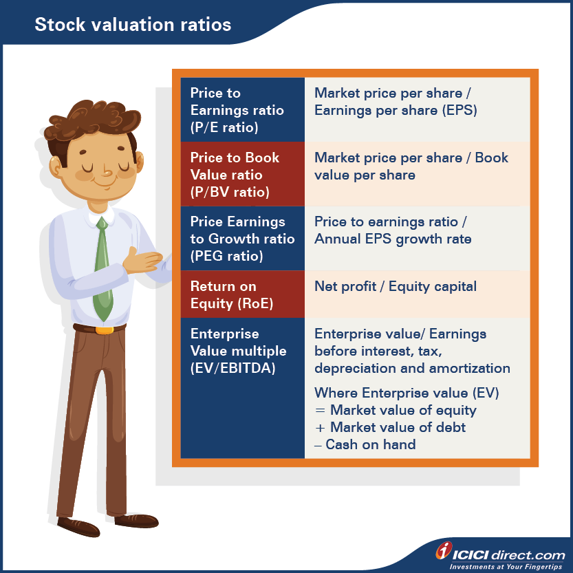 Stock valuation ratios - ICICI Direct