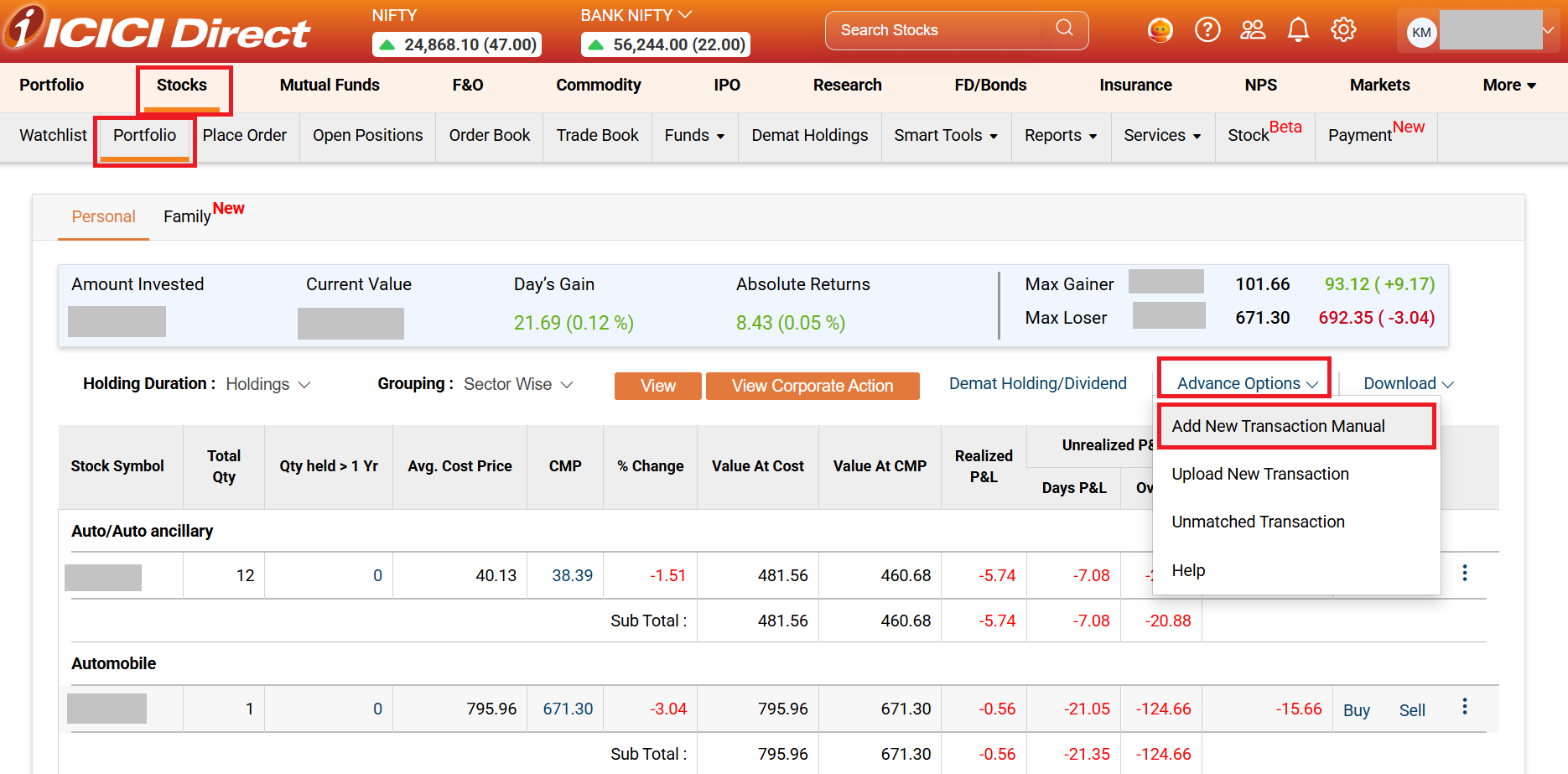 Corporate Actions & Portfolio Update Guide| ICICI Direct